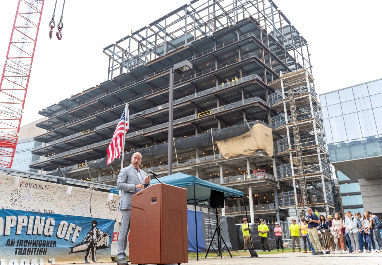 Shawmut Design and Construction Celebrates Topping Off on UMass Chan ...